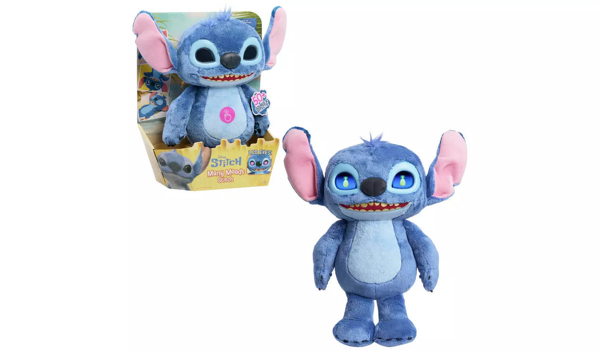 DISNEY STITCH 11583 MANY MOODS STITCH 14 INCH INTERACTIVE PLUSH ...