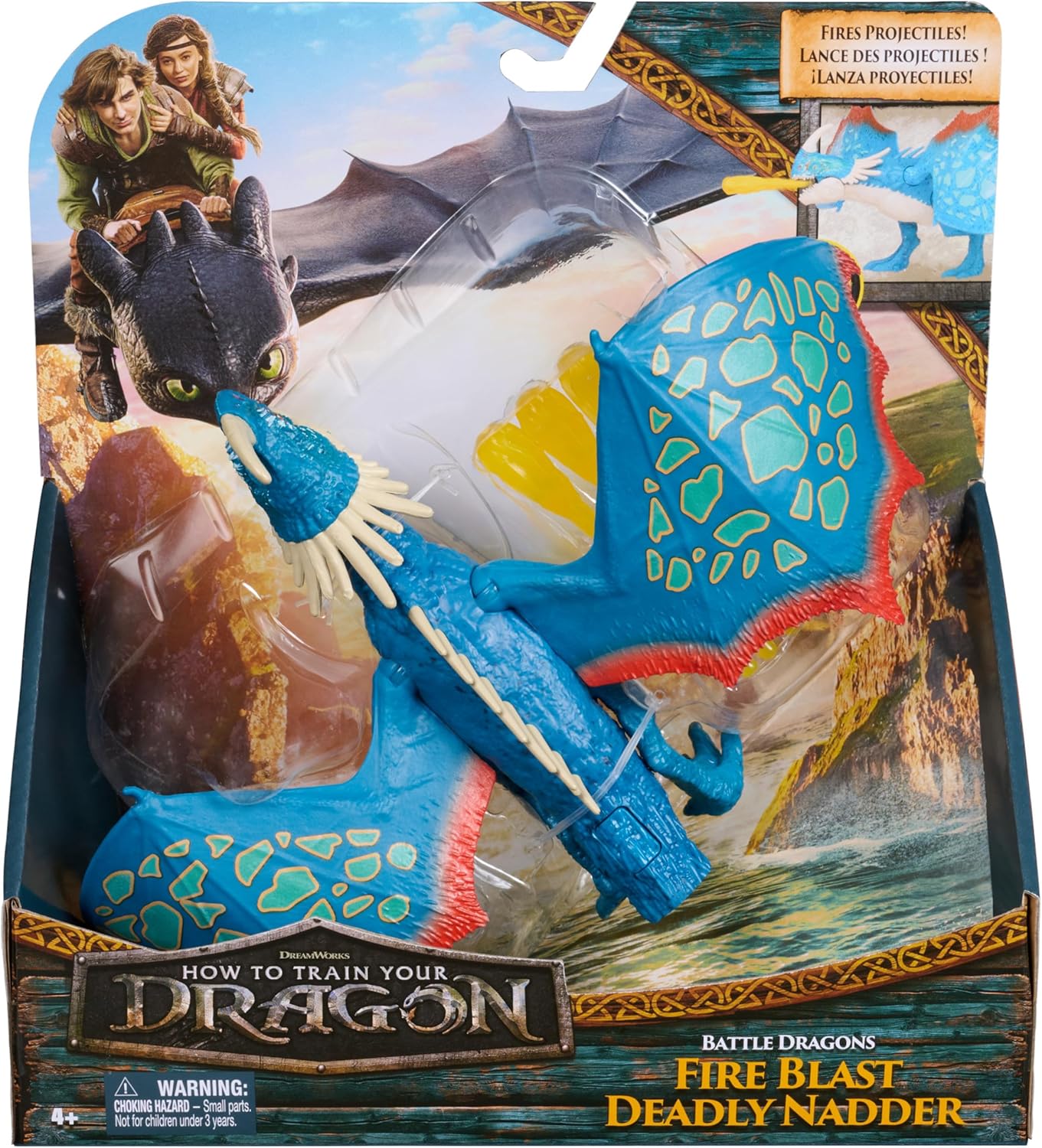HOW TO TRAIN YOUR DRAGON FIRE BLAST DEADLY NADDER BATTLE DRAGON ...