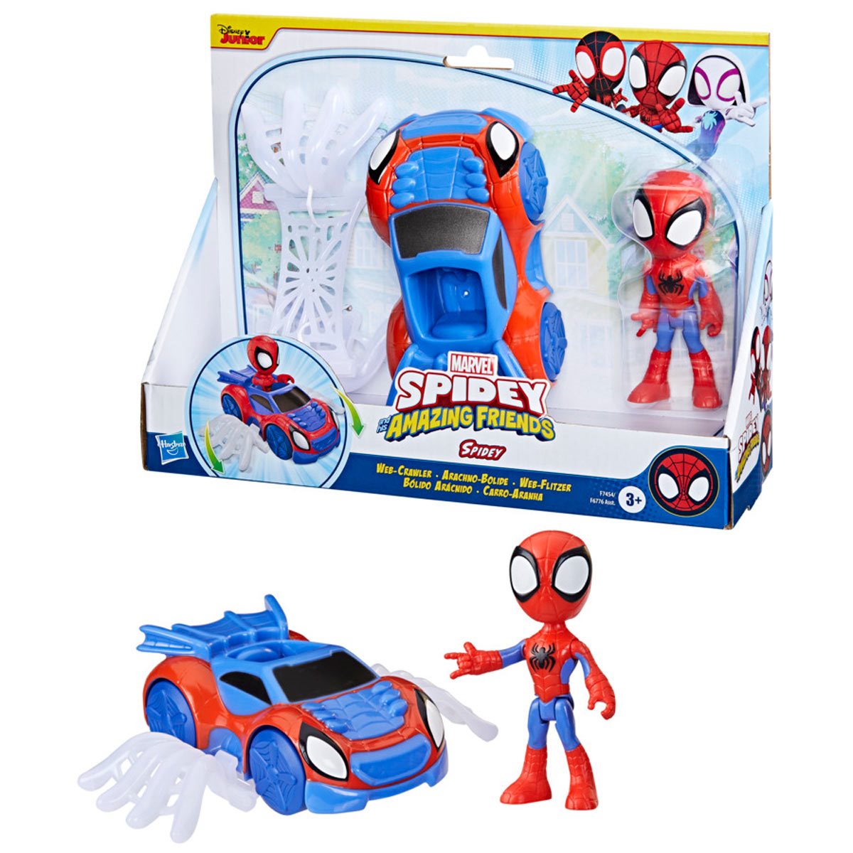 MARVEL SPIDEY AND HIS AMAZING FRIENDS F7454 SPIDEY WEB-CRAWLER ...