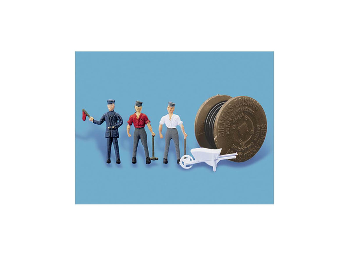 PECO MODELSCENE 5078 CABLE LAYING PARTY 00 SCALE FIGURES – Youngsters World